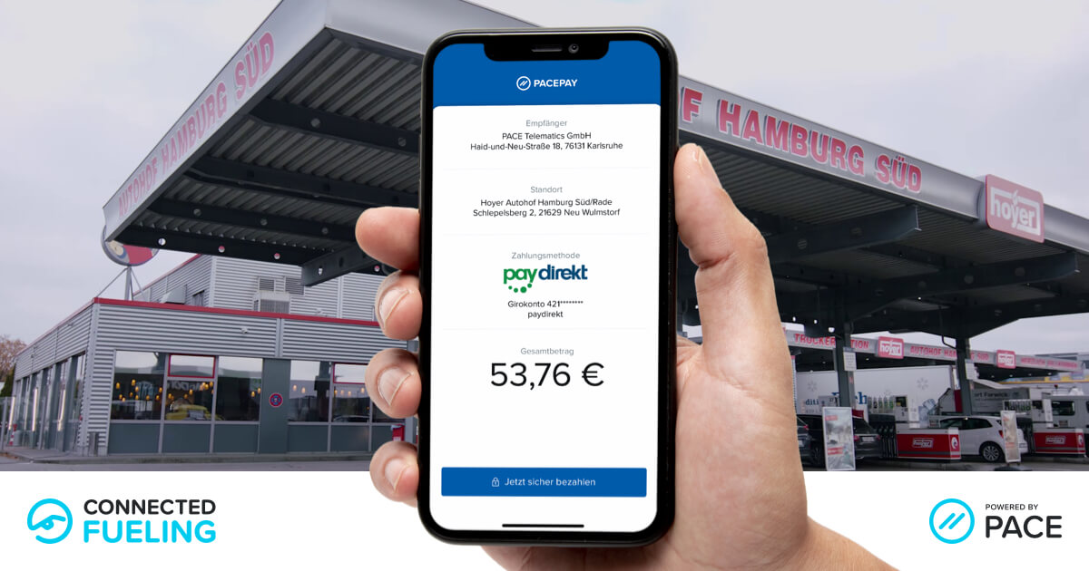 Pay now right at the fuel pump with paydirekt // Connected Fueling